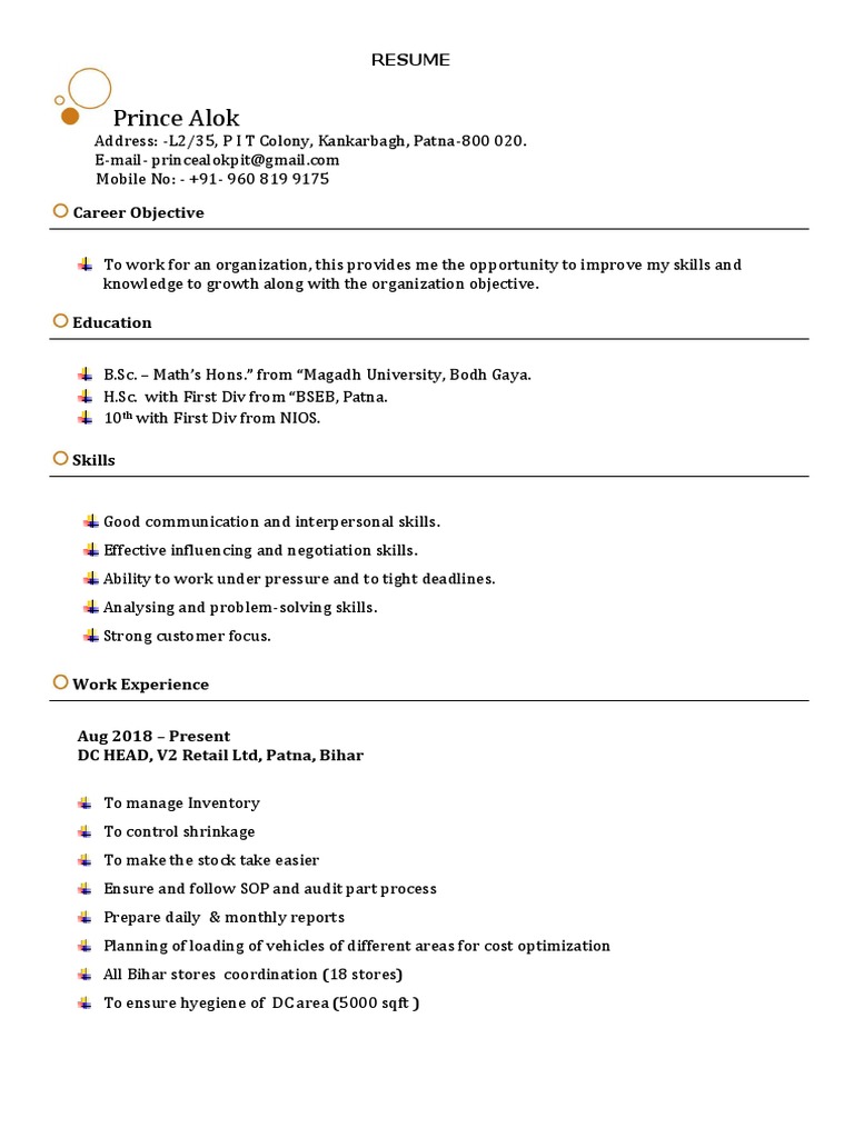 Prince Resume | PDF | Business
