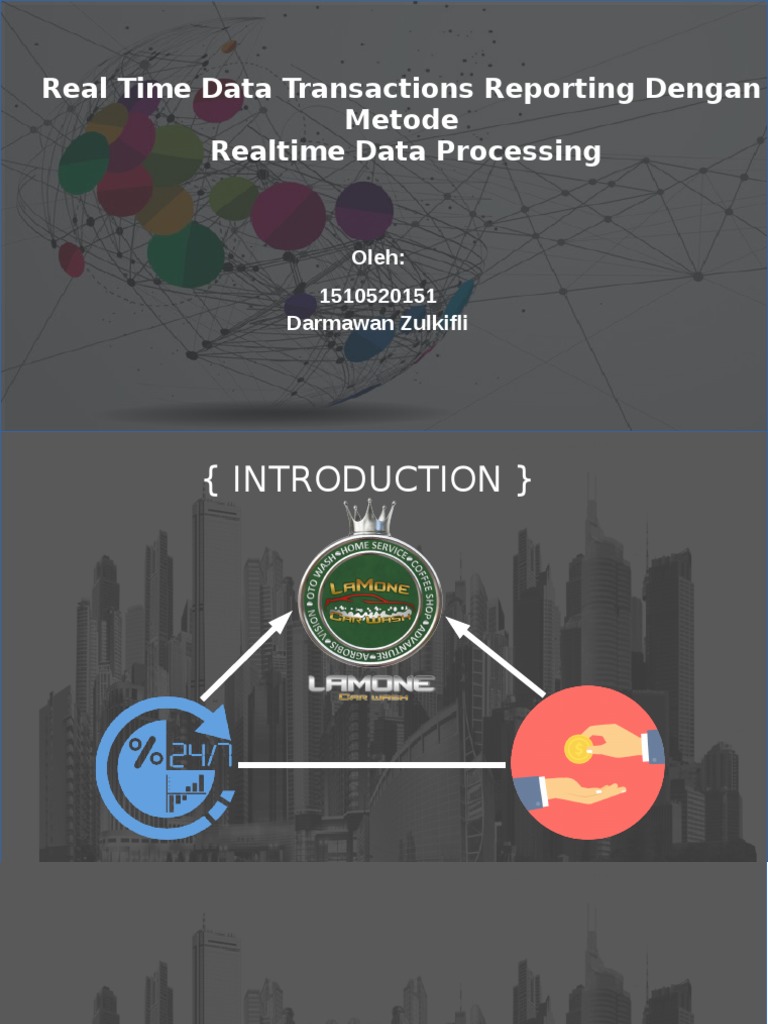 Real Time Data Transactions Reporting Dengan Metode Realtime Data ...