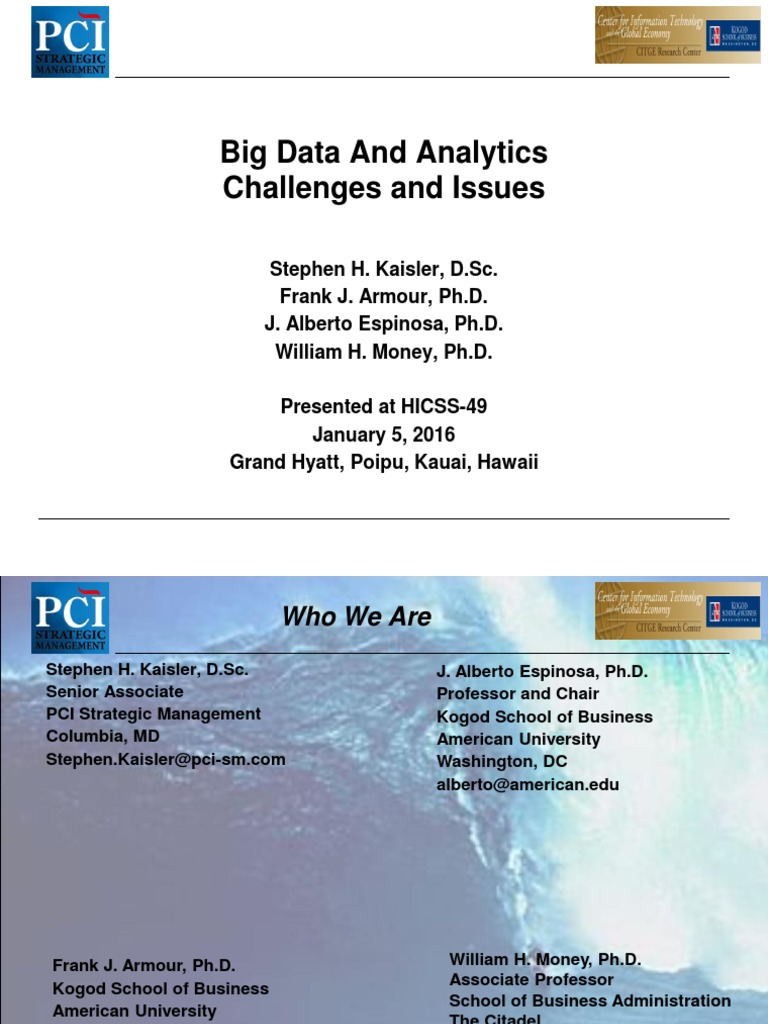 Big Data and Analytics Challenges and Issues | PDF | Analytics ...