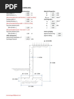 Dike Wall Design | PDF | Solid Mechanics | Civil Engineering