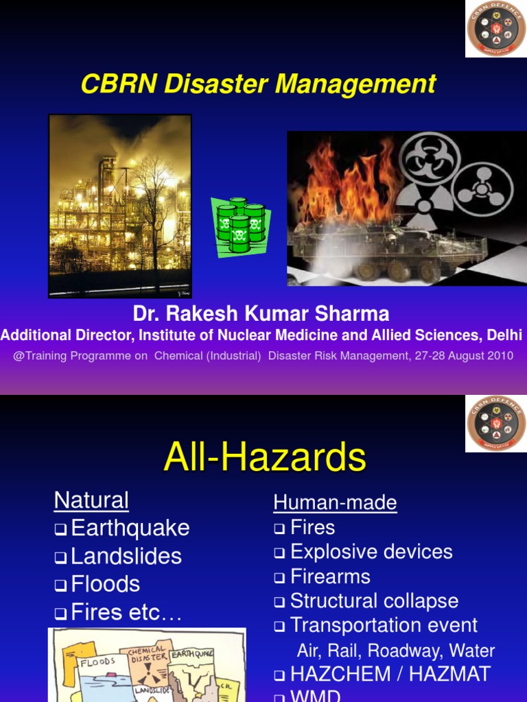 CBRN Disaster Management Overview | PDF | Cbrn Defense | Emergency ...