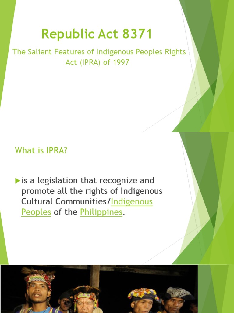 IPRA Presentation To Dep ED | PDF | Indigenous Peoples | Empowerment