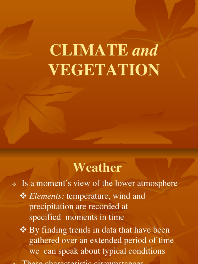 Climate and Vegetation | PDF | Oceanic Climate | Climate