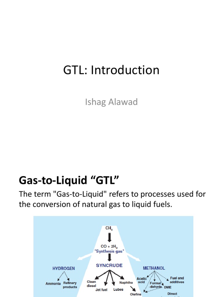 Gas To Liquid | PDF | Gas To Liquids | Natural Gas