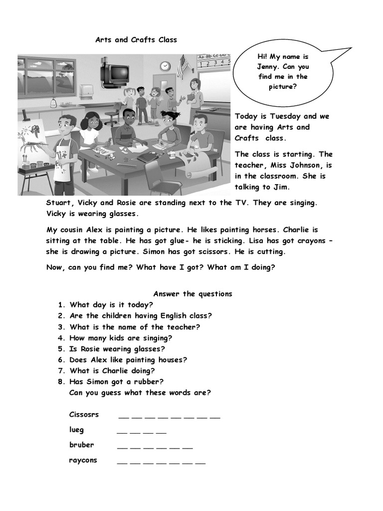 Arts and Crafts Class | PDF
