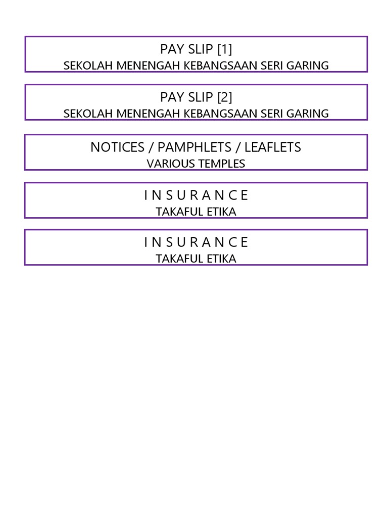 Pay Slip and Insurance Details | PDF