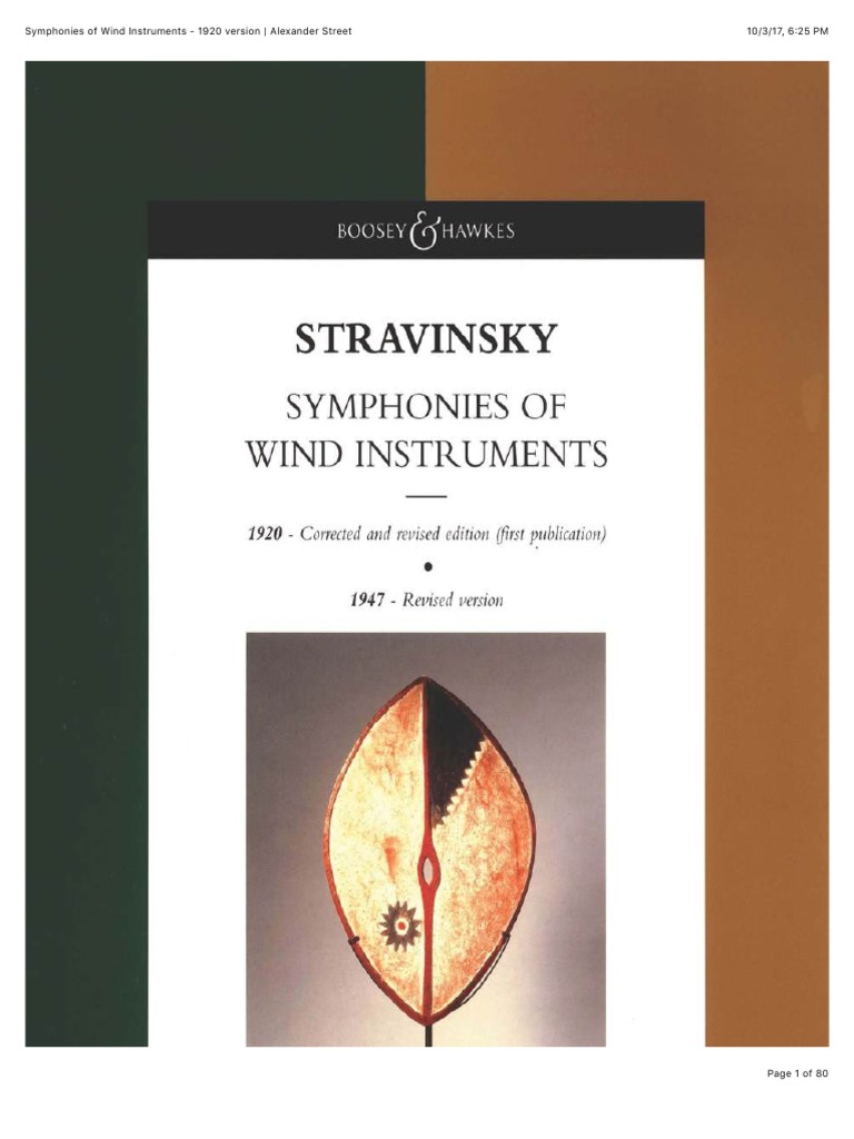 Symphonies of Wind Instruments | PDF | Classical And Art Music ...