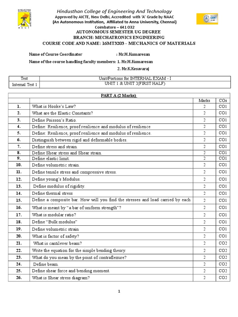 Sivaprakash Resume | PDF | Bending | Young's Modulus