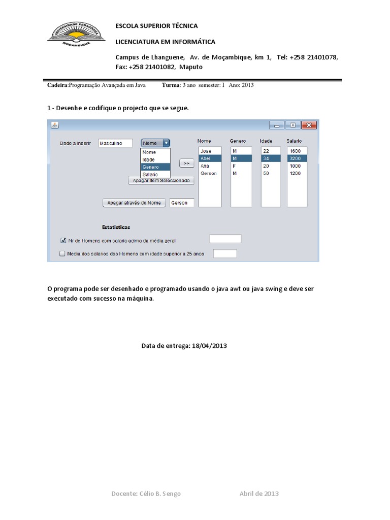 Programação Avançada em Java | PDF