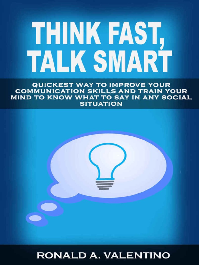 Think Fast Talk Smart | PDF | Nonverbal Communication | Conversation