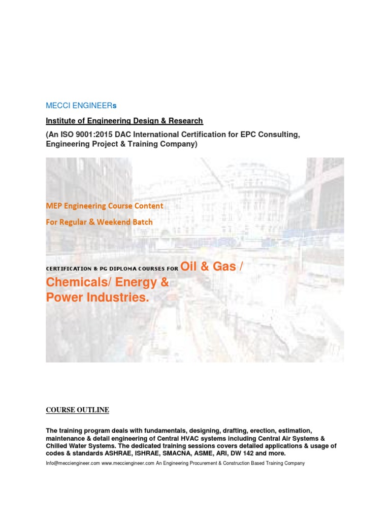 Mep Engineering Pdf Equipment Mechanical Engineering