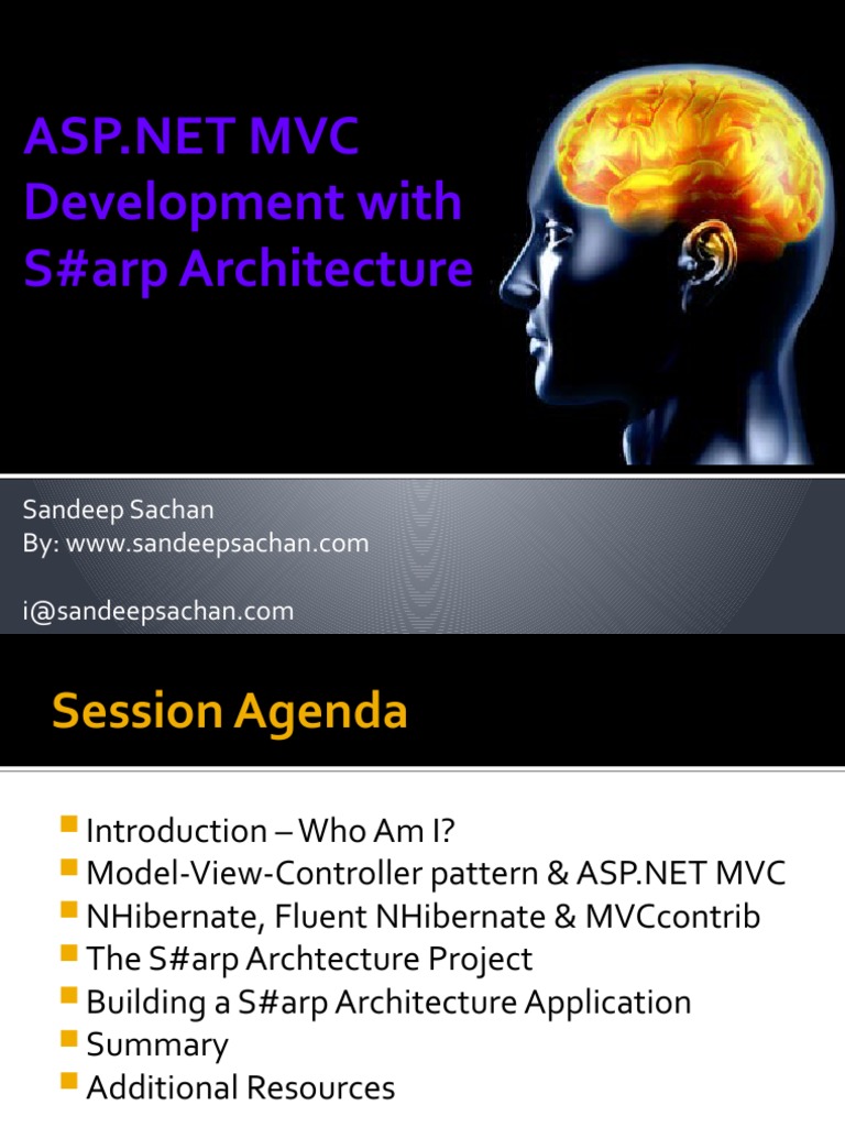 MVC - S#arp Architecture Sandeep Sachan | PDF | Databases | Information Management