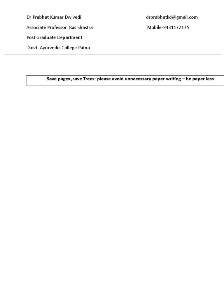 DR Prabhat Kumar Dwivedi Drprabhatkd | PDF