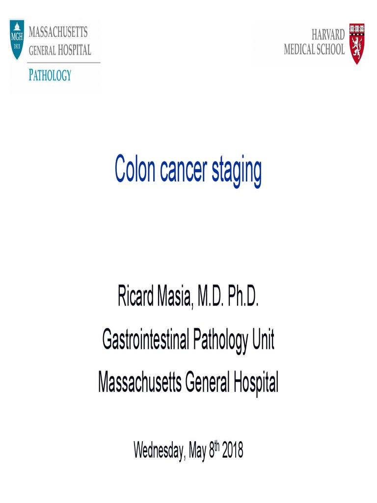 01 Colon Cancer Staging DR Masia | PDF | Metastasis | Colorectal Cancer