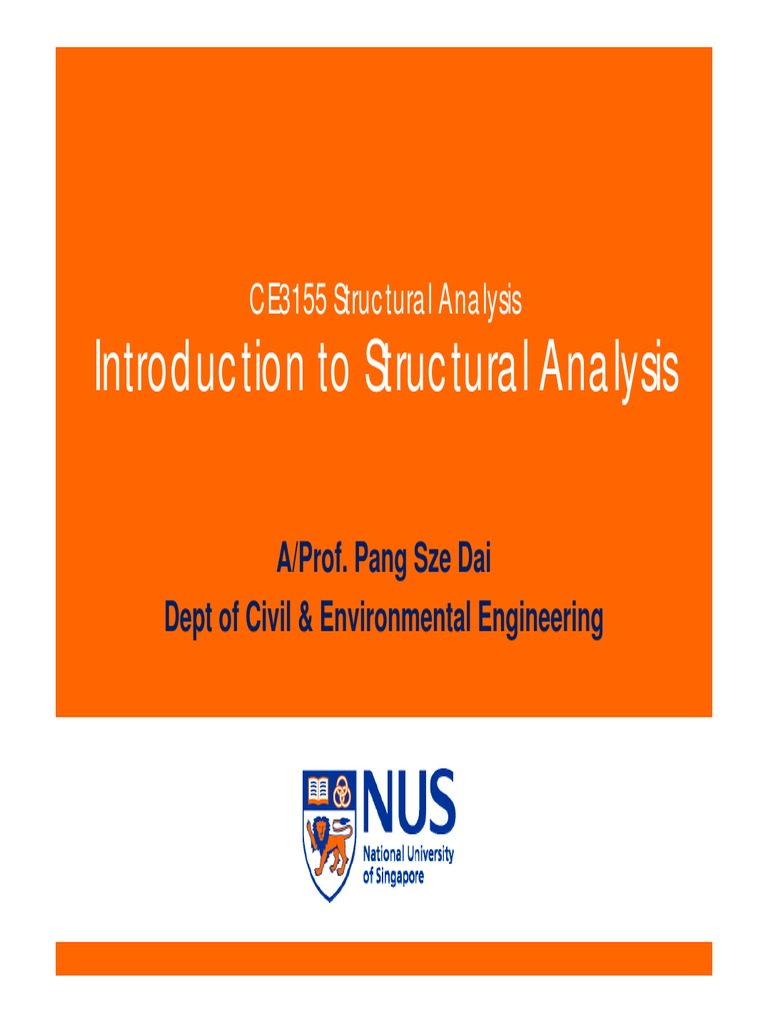 Introduction To Structural Analysis | PDF | Truss | Structural Analysis