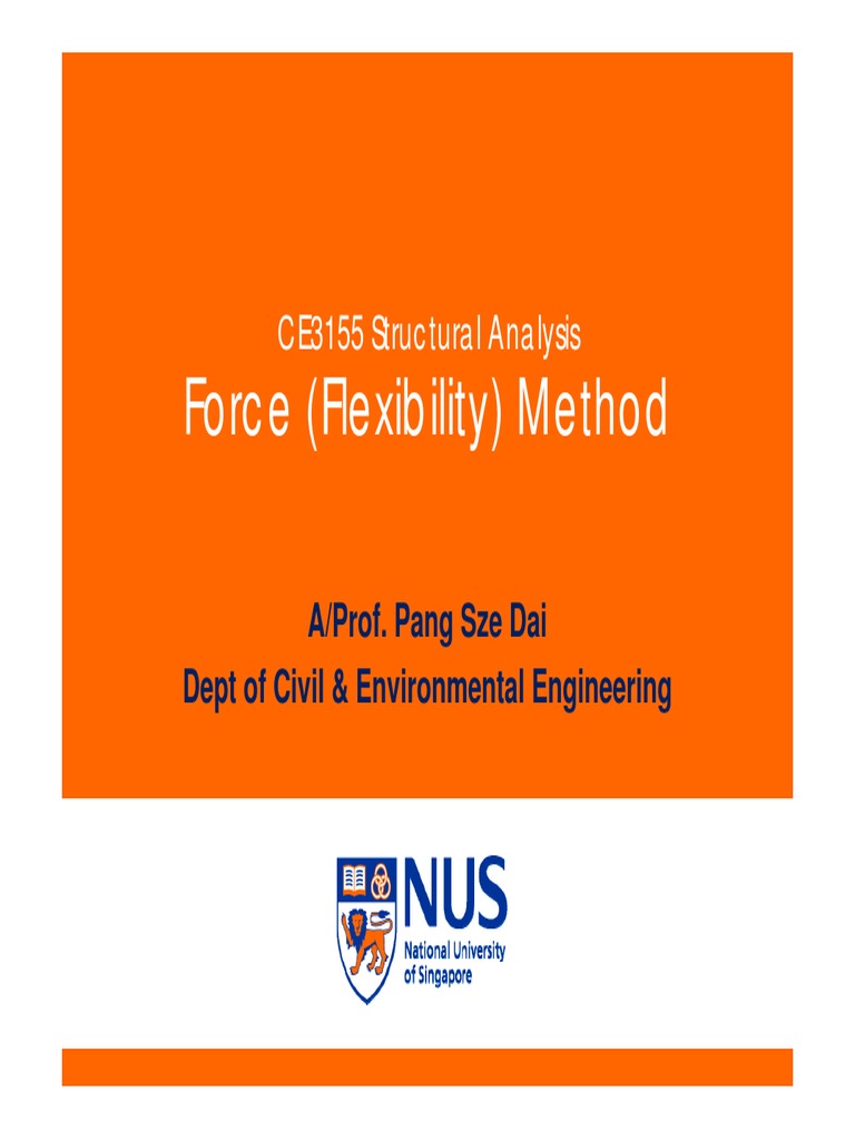 4-Force Method PSD Final | PDF | Structural Analysis | Mechanical ...