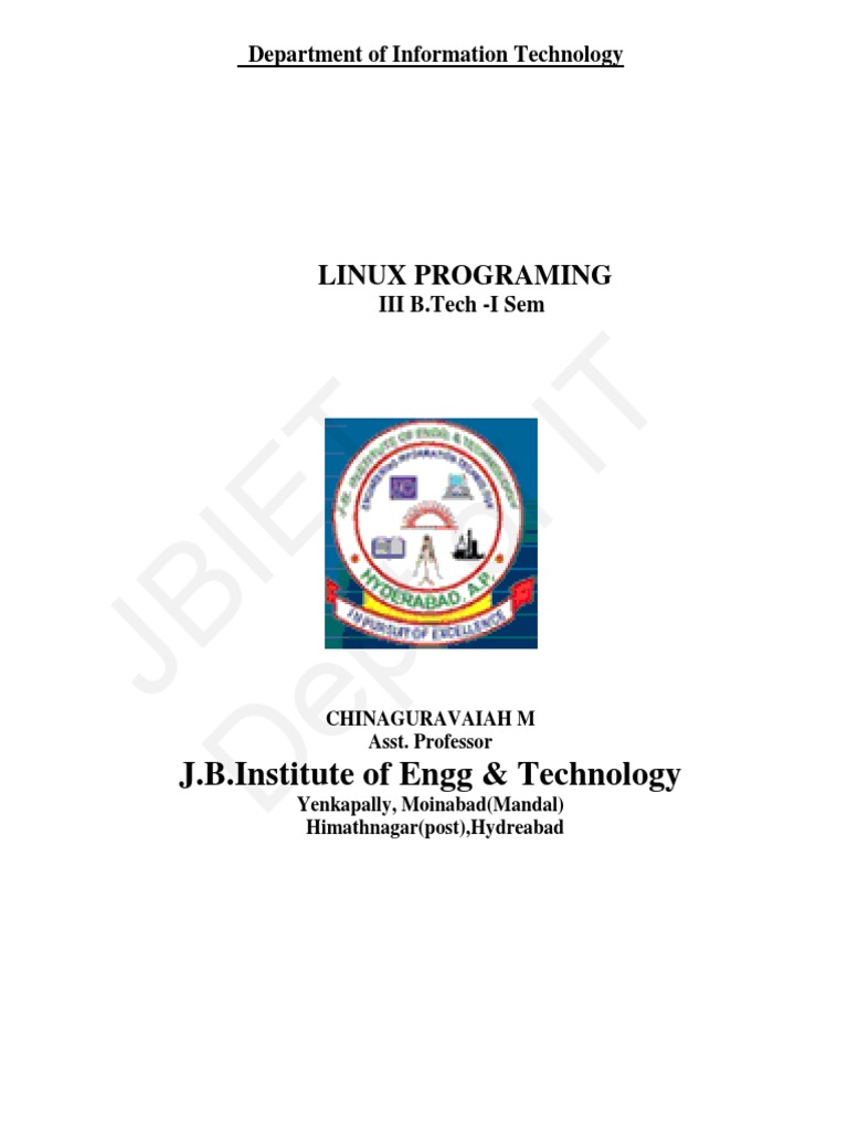 IT Dept Linux Programming Syllabus | PDF | Thread (Computing) | Network ...