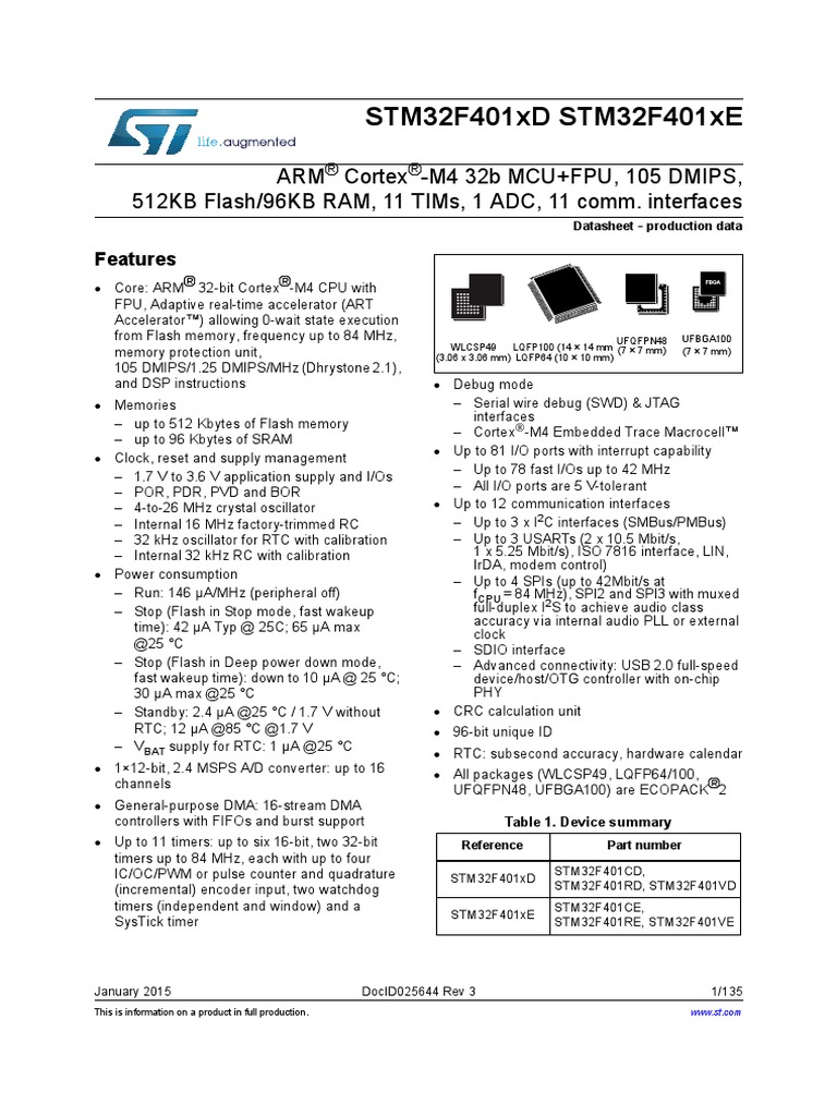 Stm32f401re PDF | PDF | Arm Architecture | Electronic Design
