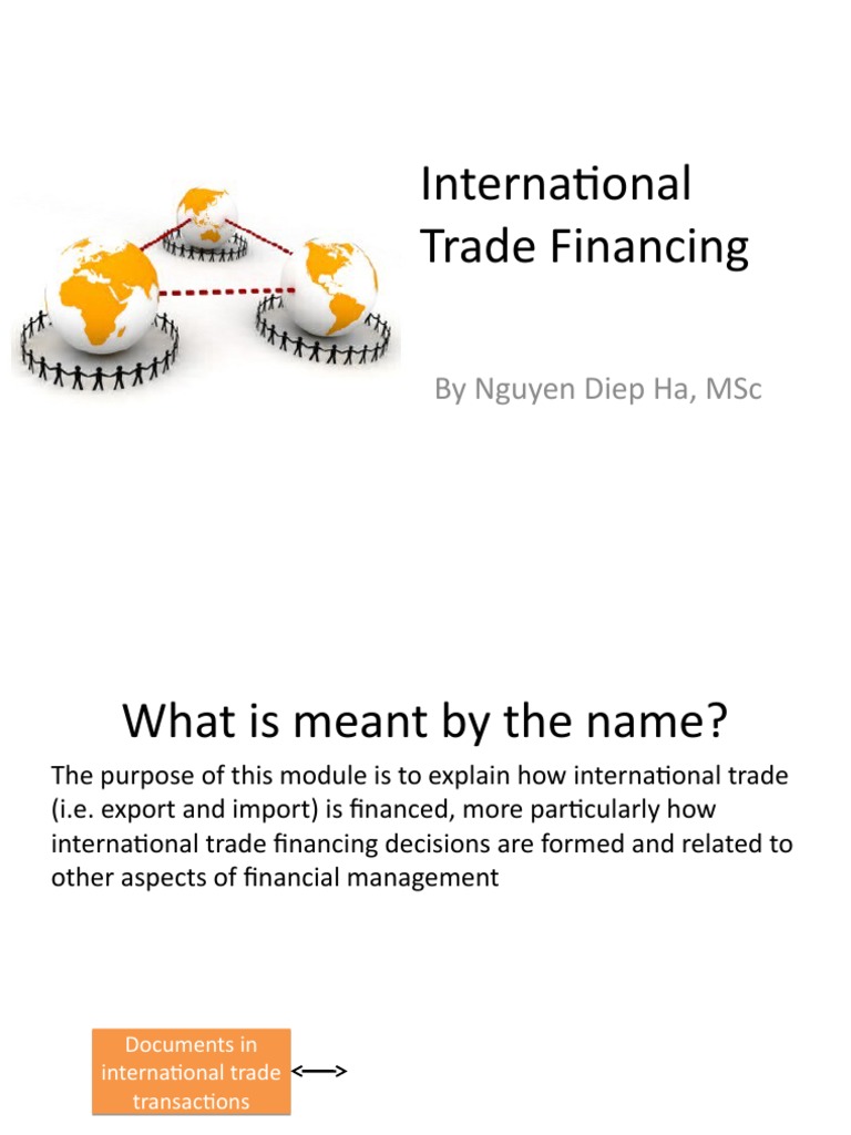 International Trade Financing Overview | PDF | Business | Economies