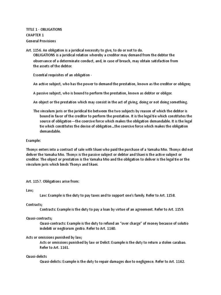 Chapter 1 and 2 Obl Icon | PDF | Law Of Obligations | Negligence