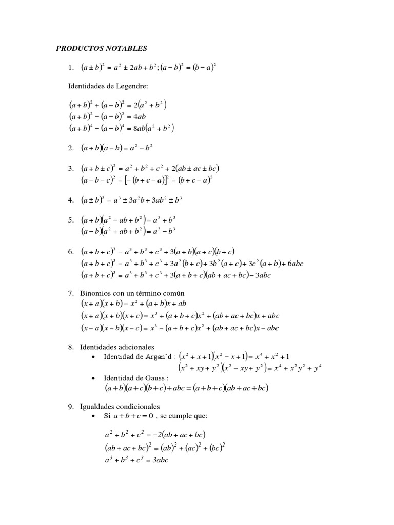 Formulario Productos Notables | PDF