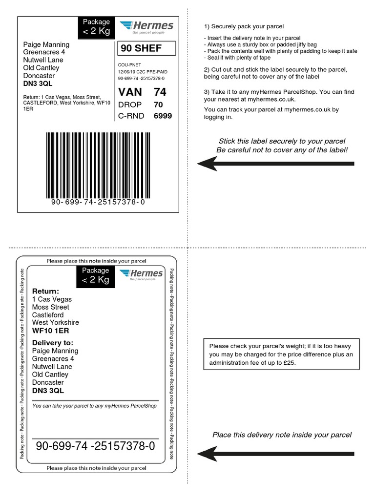 Postage Label | PDF