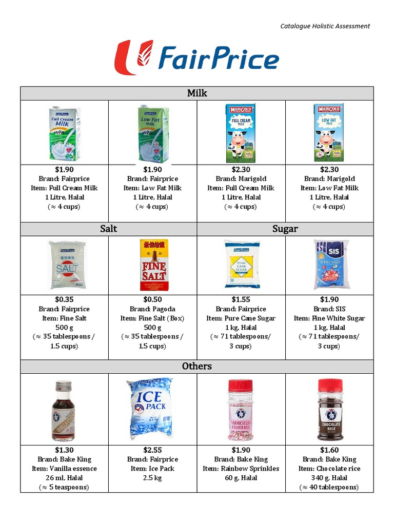 Ntuc Fairprice Catalogue | PDF | Desserts | Foods