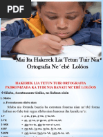Desenvolvimento do Dalen Tetun | PDF | Phonology | Linguistics