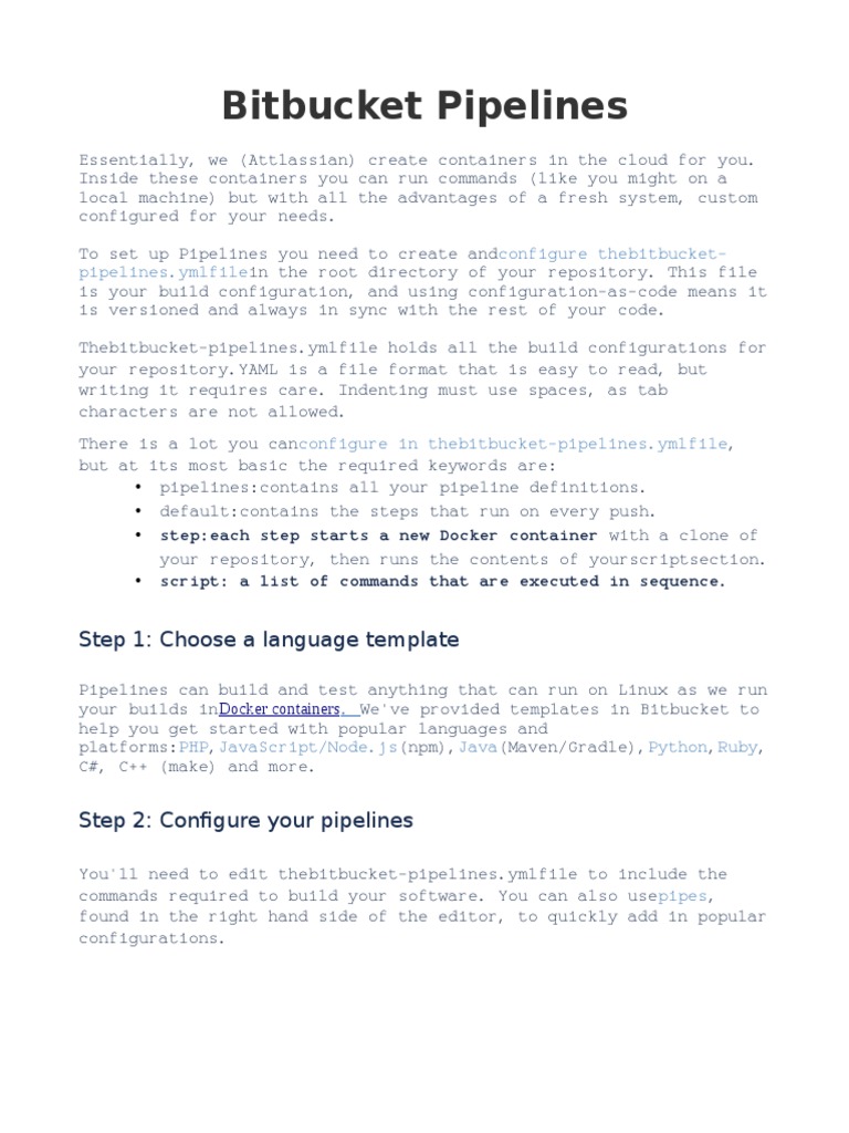 Bit Bucket Pipelines | PDF | Secure Shell | User (Computing)