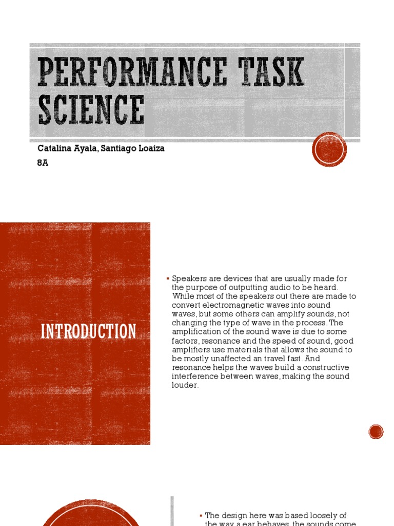 Science Performance Task | PDF | Ear | Sound