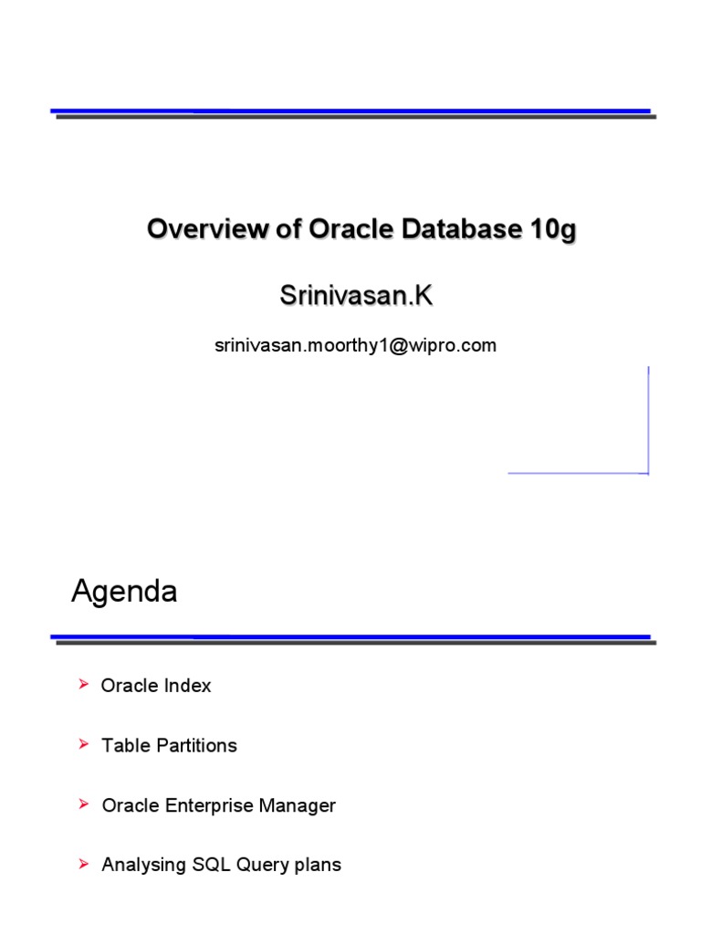 Oracle DBA Basics 2 | PDF | Database Index | Sql