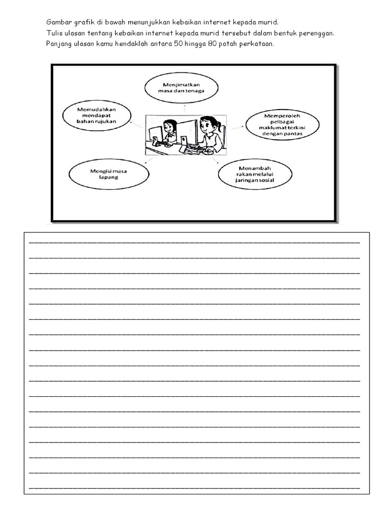 Gambar Grafik Di Bawah Menunjukkan Kebaikan Internet Kepada Murid | PDF