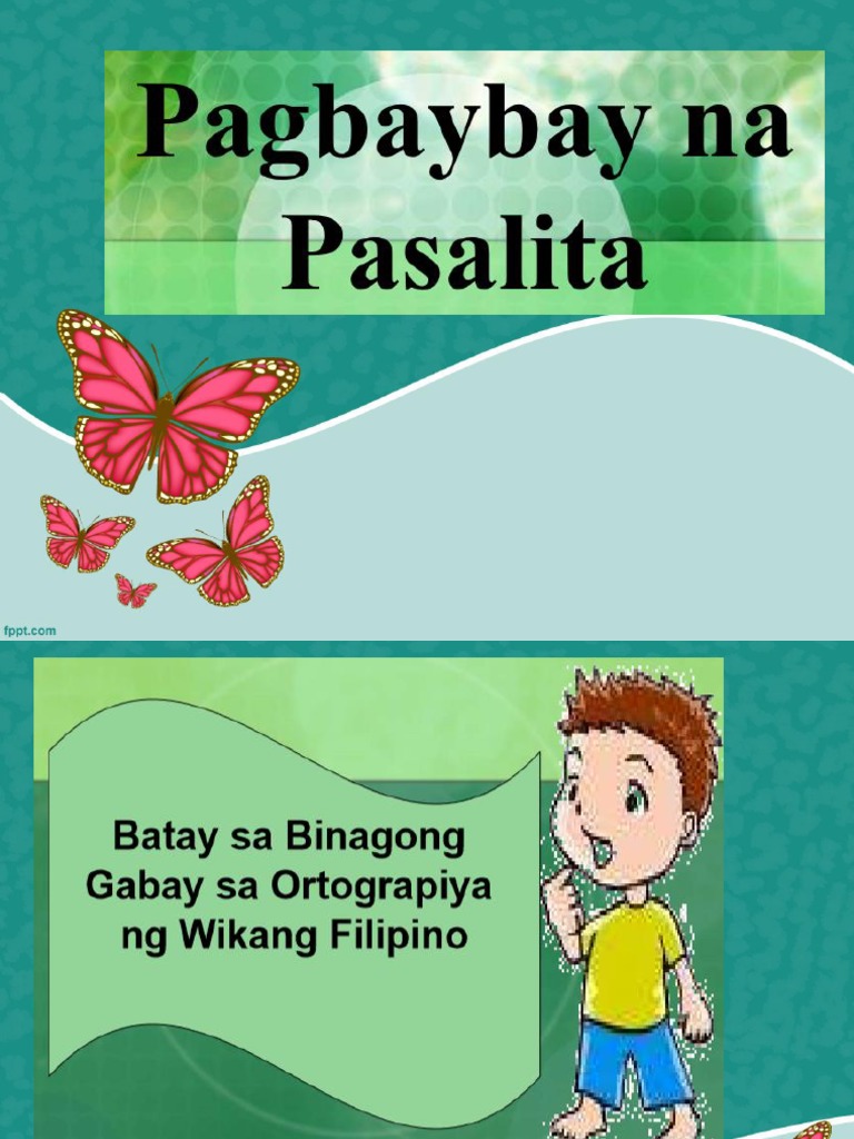 Pagbabaybay Ng Salita