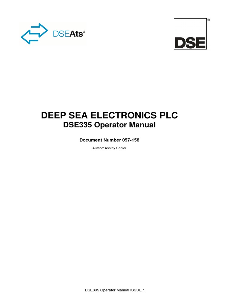 CONTROLADOR DSE335-operator-manual PDF | PDF | Electrical Connector | Personal Computers