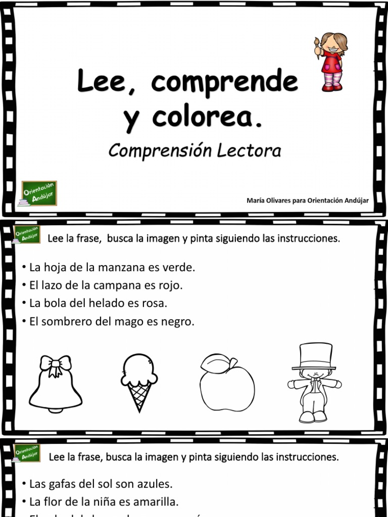 Lee y Colorea: Instrucciones para Niños | PDF | Hogar, jardinería y ...