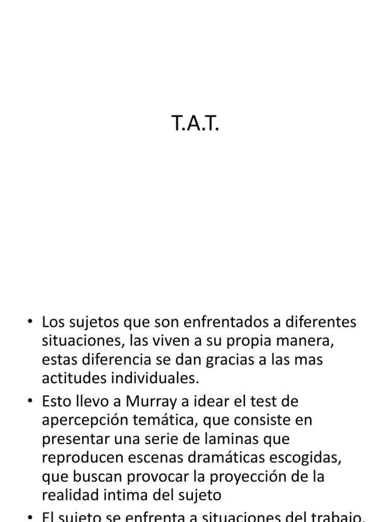 Tat Forma de Aplicacion | PDF | Validez (Estadísticas) | Ciencia cognitiva