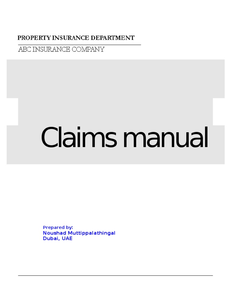 Claims Manual - Property Insurance | PDF | Subrogation | Indemnity