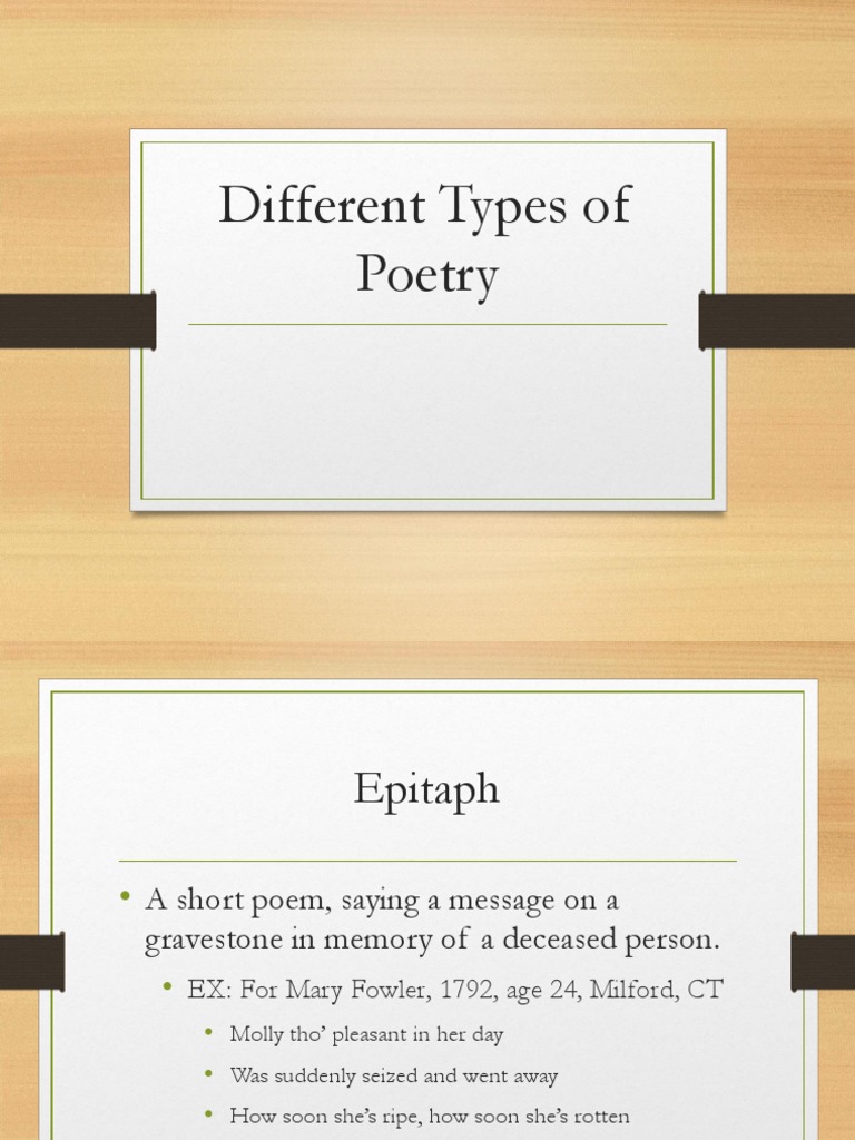 Types of Poetry | PDF | Sonnets | Poetry