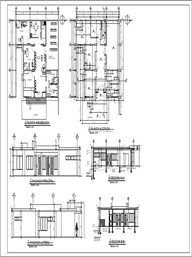 Planta de Cotas y Amueblada | PDF