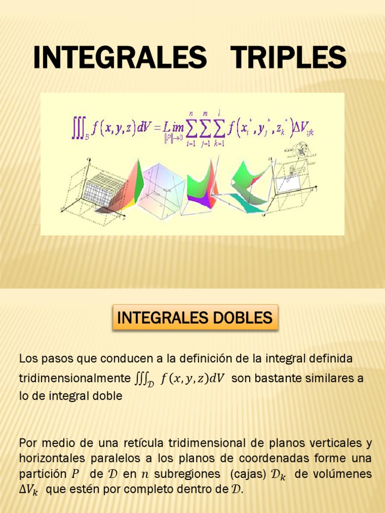 Integrales Triples | PDF | Integral | Física teórica