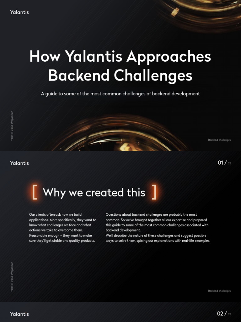 How Yalantis Deals With Backend Challenges | PDF | Web Application | Software Development