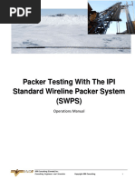 Standard Operation For Packer Test | PDF | Hydrogeology | Pressure