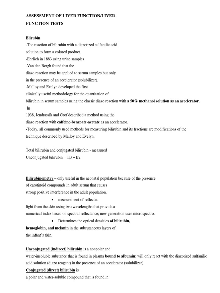 Liver Function Assessment Techniques | PDF | Hepatitis C | Hepatitis