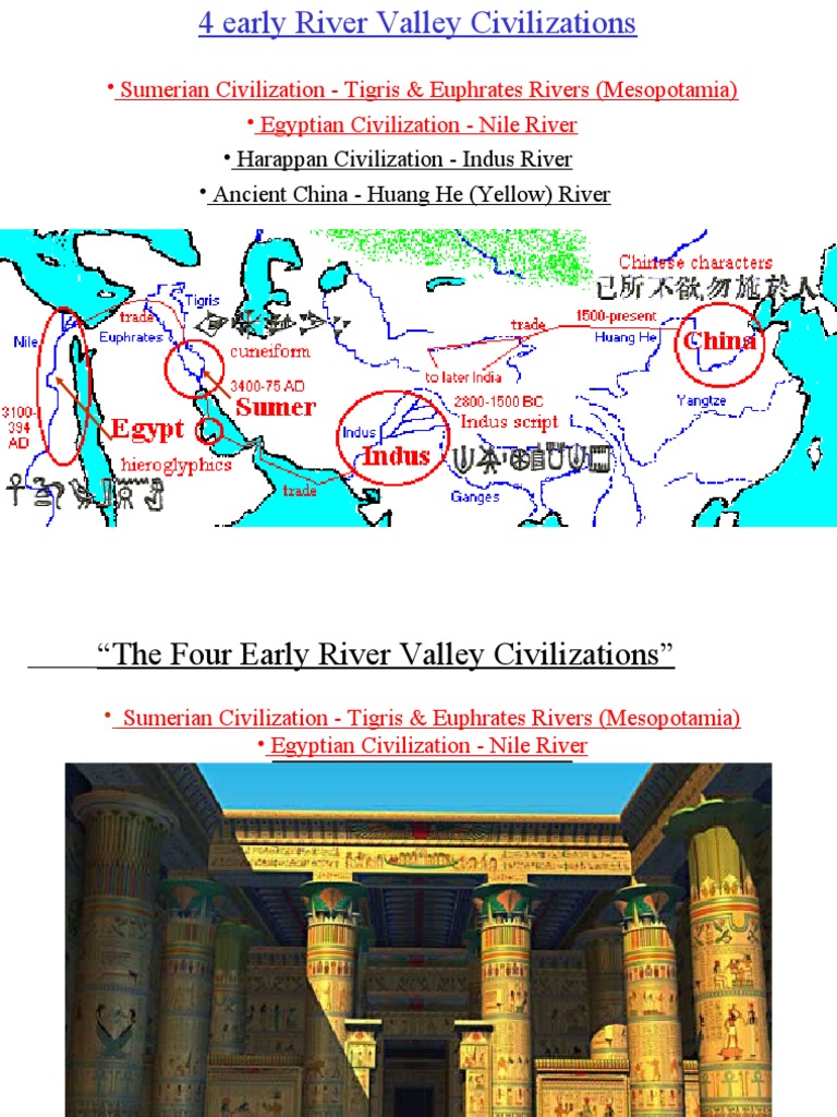 Sumerian Civilization - Tigris & Euphrates Rivers (Mesopotamia ...