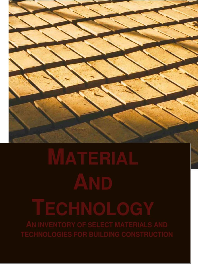 Material and Technology-An Inventory of Selected Materials and ...