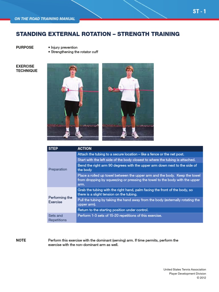 ST 1 Standing Ext Rotation | PDF | Physical Exercise | Recreation