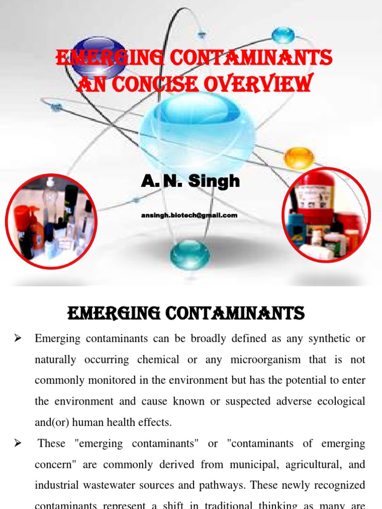 Emerging Contaminants An Concise Overview: A. N. Singh | PDF | Sewage ...
