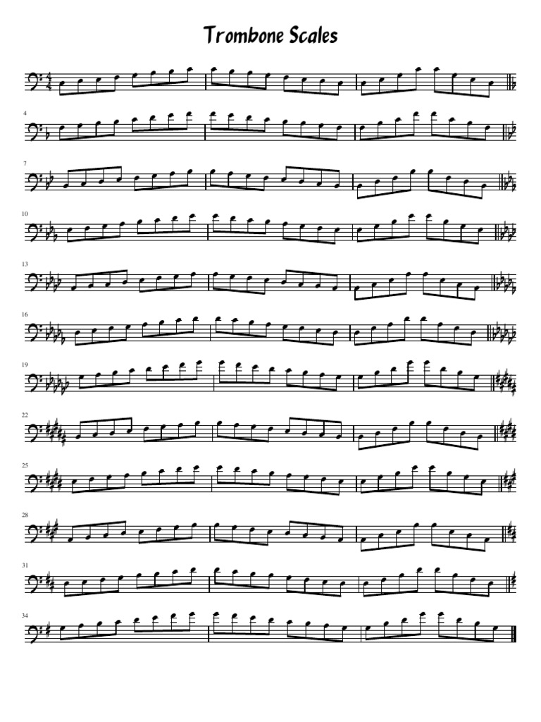 Trombone Scales | PDF