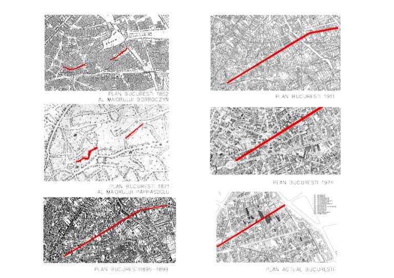 Plan Bucuresti 1911 Plan Bucuresti 1852 Al Mai Orului Borroczyn | PDF
