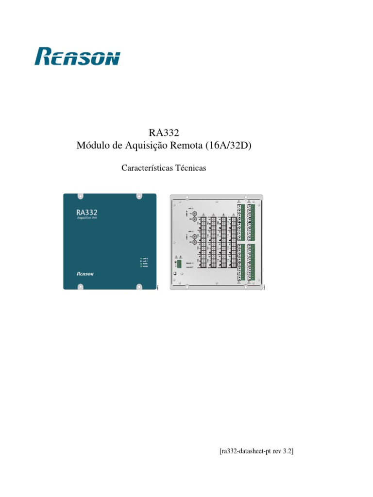 Ra332 Datasheet PT PDF | PDF | Física | Quantidades físicas